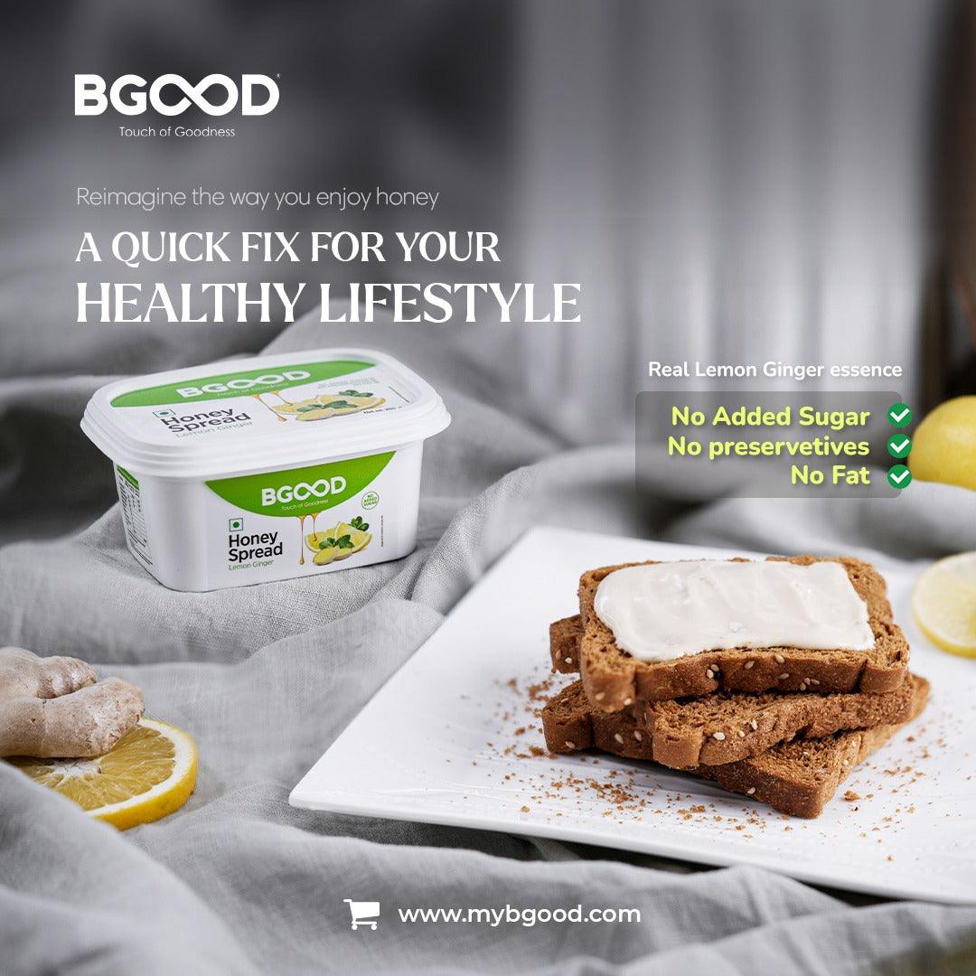 Bgood Lemon Ginger Honey Spread | Organic Honey Products. – Bgood honey